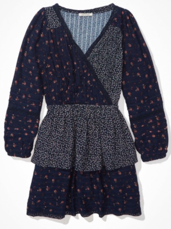 American Eagle Outfitters | Dresses | Ae Floral Wrap Mini Dress | Poshmark
